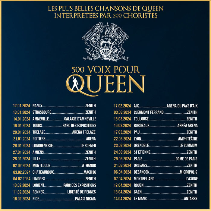 Descriptif 500 choristes avec Queen
